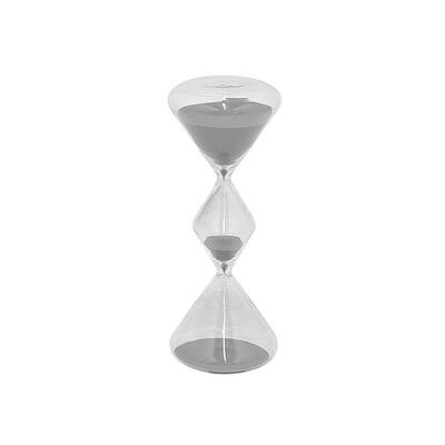Three Hands Glass Sand Timer - Grey - Overstock - 18147345
