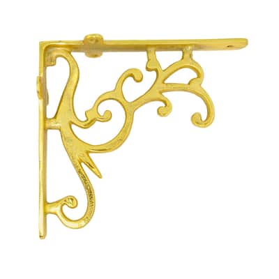 Three Hands Corner Bracket - Gold Plated - Overstock - 18148649