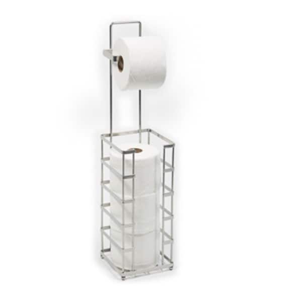 Richards Homewars Chrome Square Toilet Paper Reserve With Hook - Bed ...