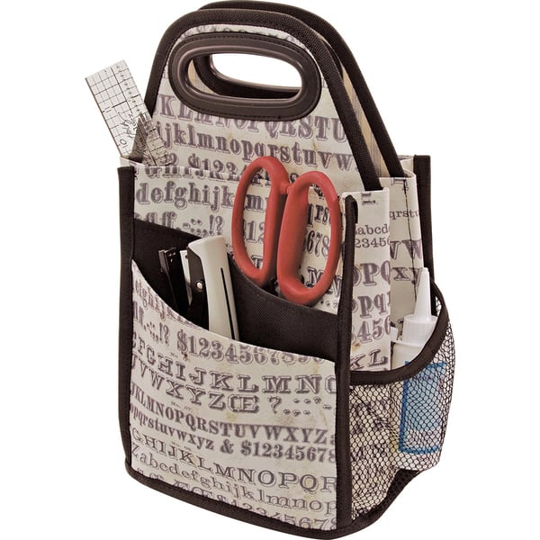 Tim Holtz Storage Studios Typography Spinning Craft Tote - Bed Bath ...