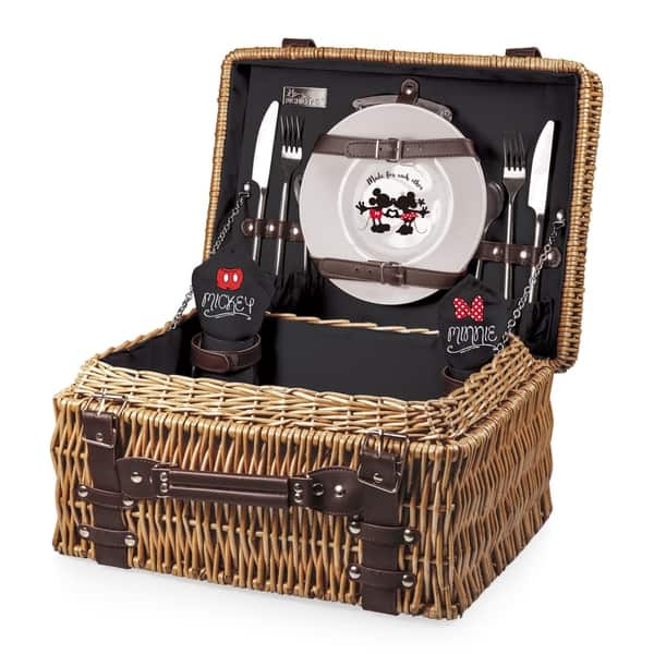 Mickey & Minnie Mouse - Champion Picnic Basket - Bed Bath & Beyond ...
