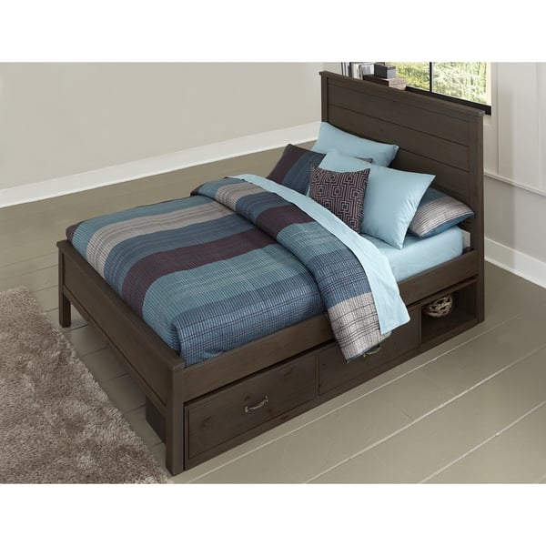 Hillsdale Kids and Teen Highlands Full Alex Panel Bed with Storage ...