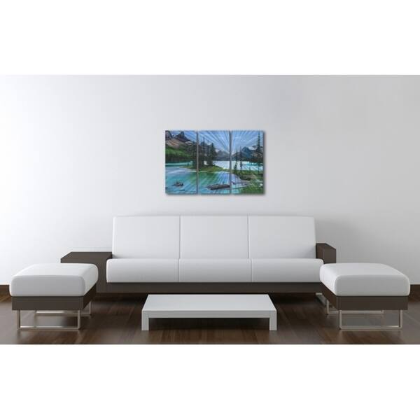 Metal Wall Art Maligne Lake Glen Frear - Bed Bath & Beyond - 18174135