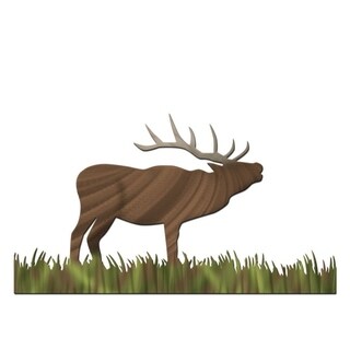 Metal Wall Art Elk in Field Ash Carl - Bed Bath & Beyond - 18175150