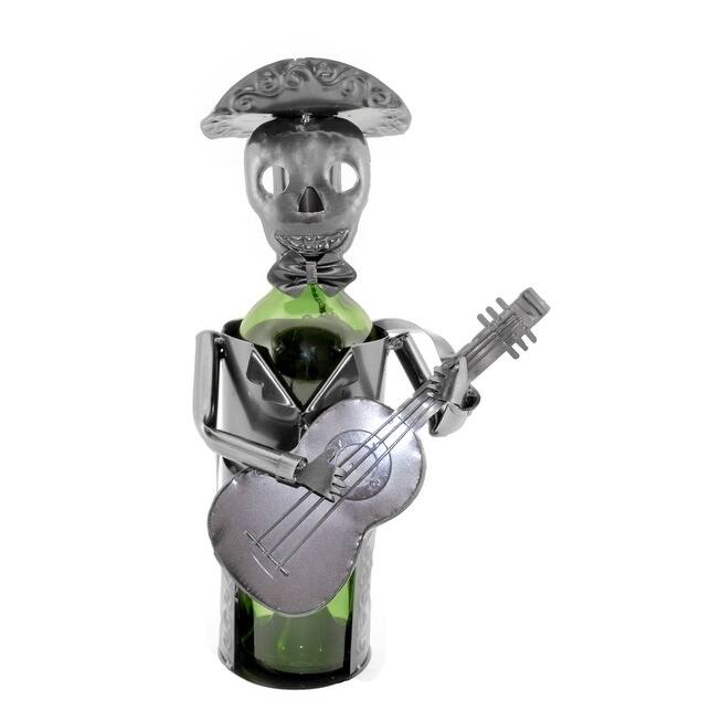 Wine bottle holder by Wine Bodies, Day of the Dead, man skeleton ...