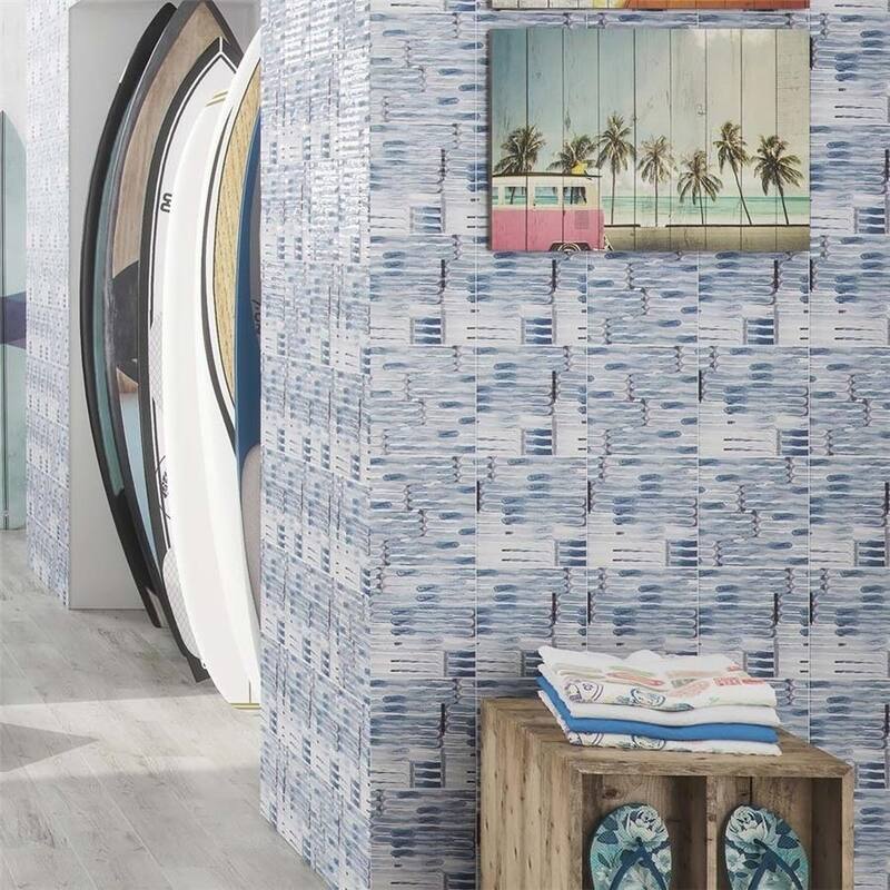 Merola Tile 7.875x7.875-inch Antilles Azul Ceramic Wall Tile (25 tiles ...