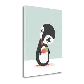 Pingu Loves Ice Cream By Volkan Dalyan, Gallery Wrap Canvas - Bed Bath ...