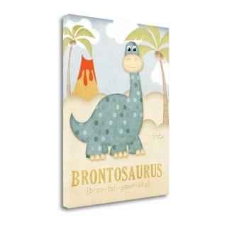 Brontosaurus By Jennifer Pugh, Gallery Wrap Canvas - Bed Bath & Beyond ...