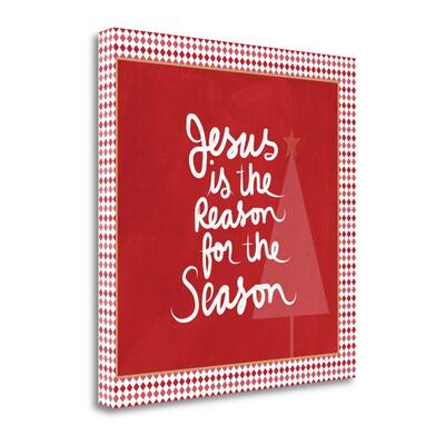 Jesus Is The Reason - Border By Linda Woods, Gallery Wrap Canvas ...