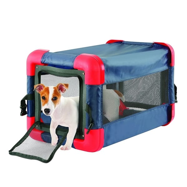 Pop Up Dog Crate For Small Dogs - Collapsible Soft Sided Dog Crate ...