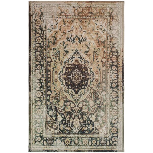 The Curated Nomad Sundarban Traditional Distressed Area Rug - 8' x 10 ...