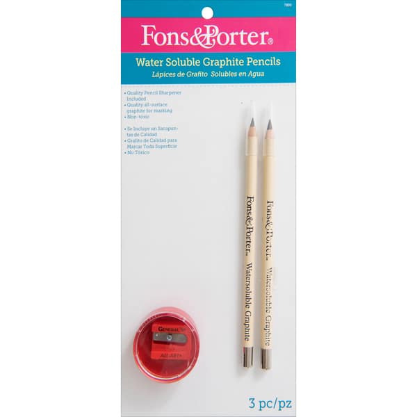Fons & Porter Water Soluble Graphite Pencil & Sharpener - Bed Bath ...