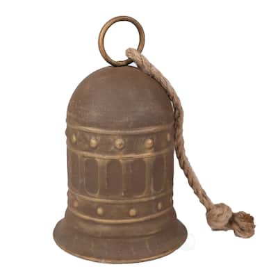 7" Antique Style Large Decorative Metal Bell for Garden and Home Decor ...