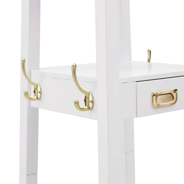 Poppy White Pyramid Hall Tree - On Sale - Bed Bath & Beyond - 18218656