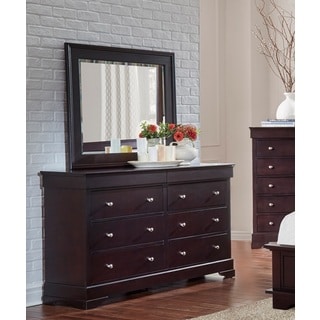Stafford Java Birch-finish Wood/Metal Dresser - Bed Bath & Beyond ...