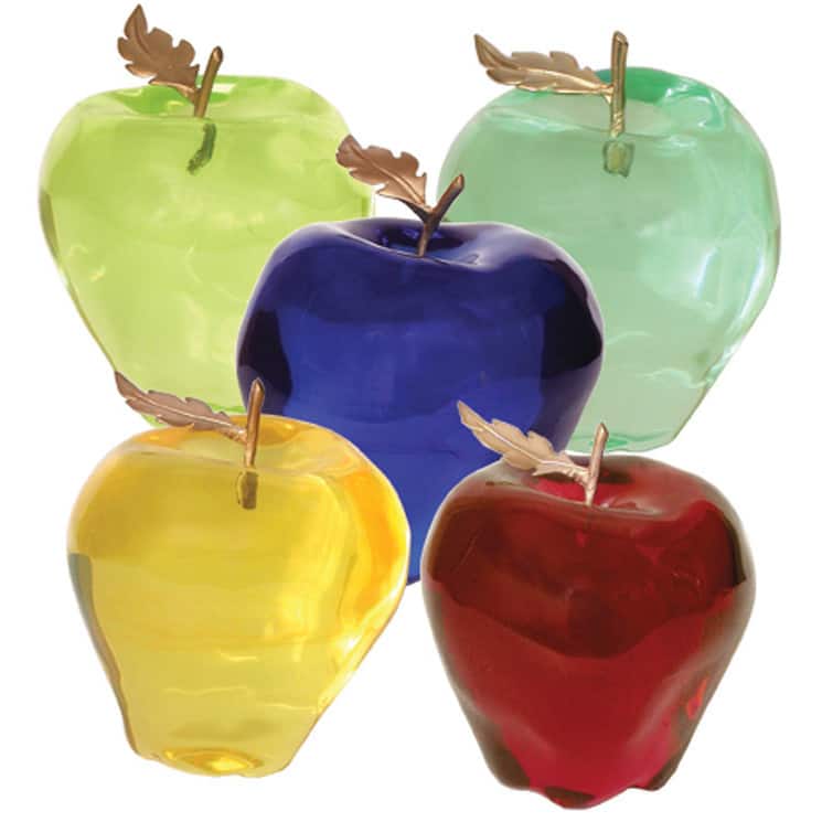 Van Teal Assorted Color Acrylic Apple Sculptures (Set of 5) - Overstock ...