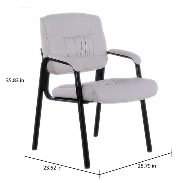 Porthos Home Stackable Office Chair With Bunched Seam Stitching - Bed ...