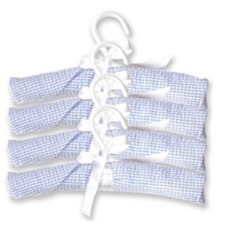 Trend Lab Hangers - 4 Pack Blue Gingham Seersucker - Bed Bath & Beyond ...
