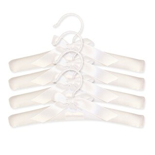Trend Lab Hangers - 4 Pack White Satin - Bed Bath & Beyond - 18236971