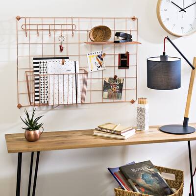 Honey-Can-Do Copper Wall Grid - Overstock - 18249959