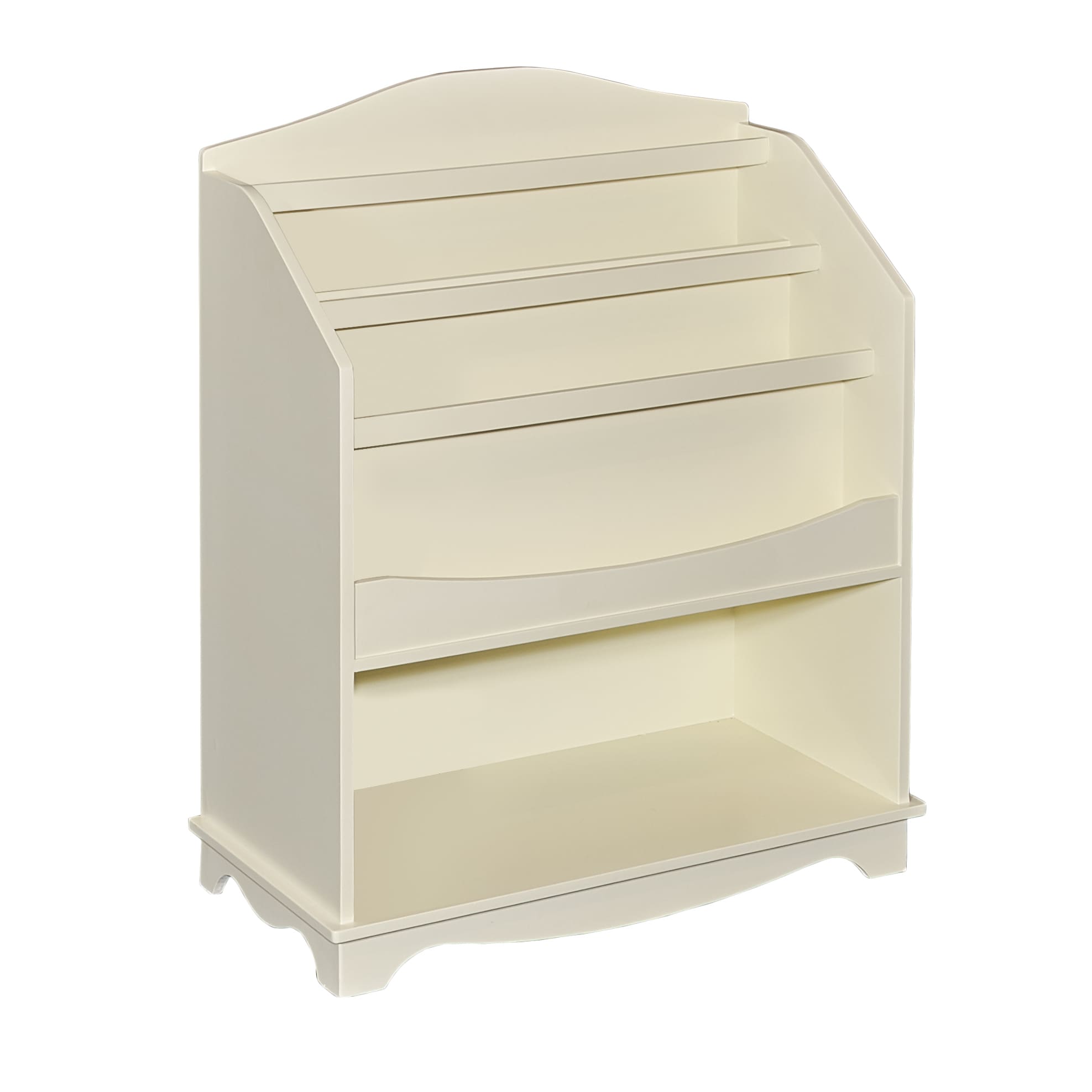 Powell Sasha White Wood Bookcase — Planner 5D