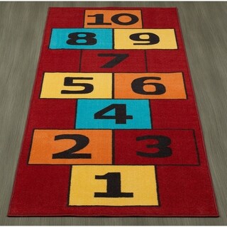 Ottomanson Children's Garden Hopscotch Runner Kids Rug - Bed Bath ...