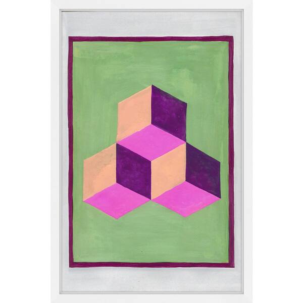 'Square Squad' Framed Painting Print - Multi-Color - Bed Bath & Beyond ...