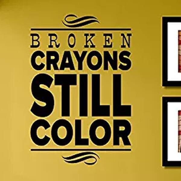 Broken Crayons Still Color Vinyl Wall 15 x 22 - Bed Bath & Beyond ...