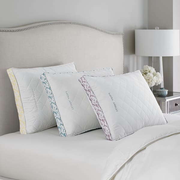 Laura Ashley Ava Down-Alternative Microfiber Bed Pillow (As Is Item ...