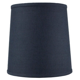 Textured Slate Blue Drum Shantung Shade - Bed Bath & Beyond - 18429036