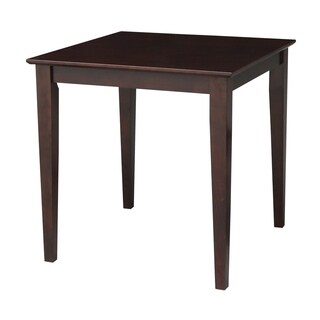International Concepts Square Solid Wood Table with Shaker Style Legs ...