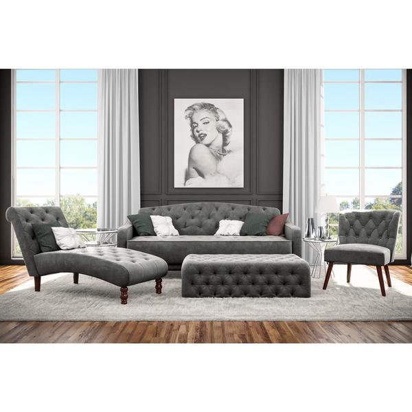 Novogratz vintage tufted ottoman store