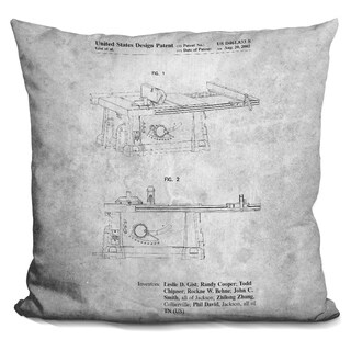 Lilipi Machine Blueprint Decorative Accent Throw Pillow - Bed Bath ...