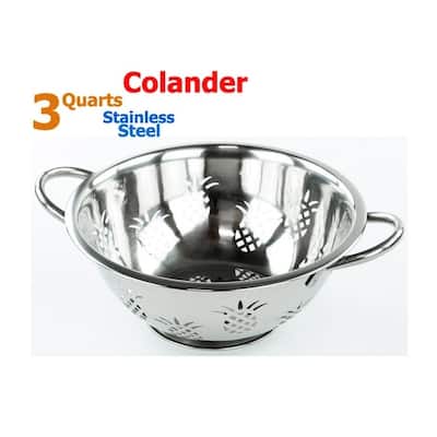 High Quality Pineapple Stainless Steel Deep Colander / Strainer - 3 ...