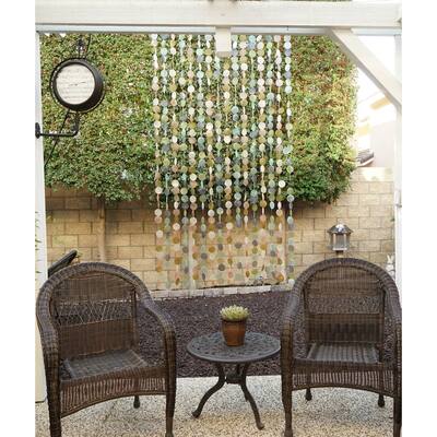 Decorative Capiz Shell Curtain - Overstock - 18656078