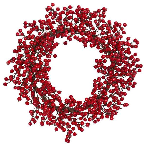 22" Berry Wreath - Bed Bath & Beyond - 18688602