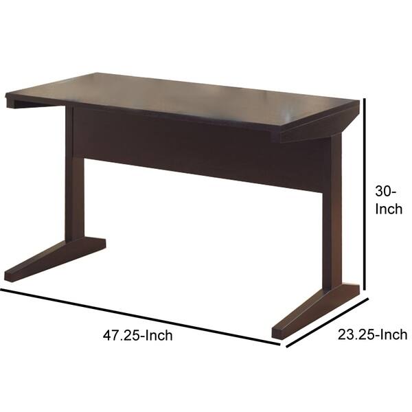Well-designed All Around Dark Brown Finish Desk. - Bed Bath & Beyond ...