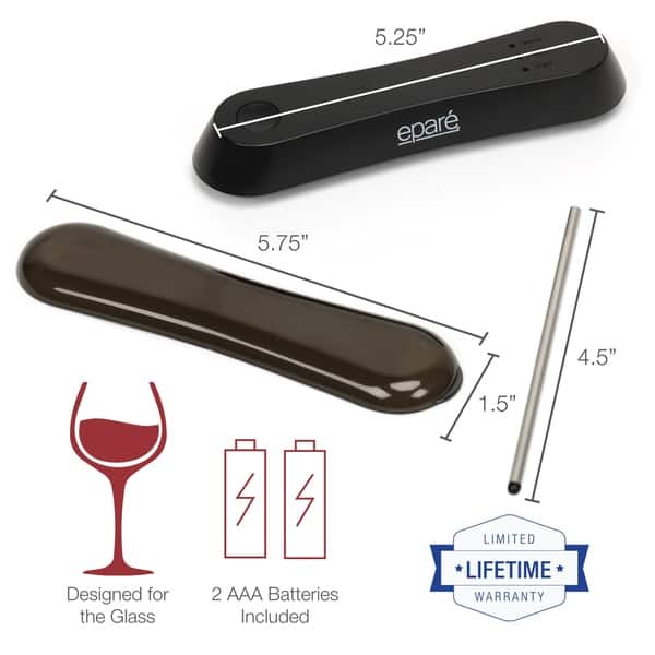 Epare Pocket Wine Aerator Travel Decanter - Red White or Port Liquor ...