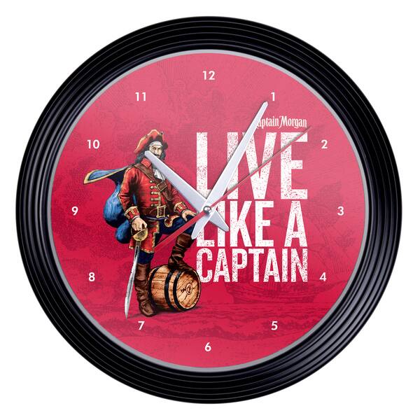 Captain Morgan 15 Inch Retro Style Wall Clock - Bed Bath & Beyond ...