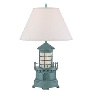 Seahaven Sky Blue Lighthouse Night Light Table Lamp 27" high - Bed Bath ...