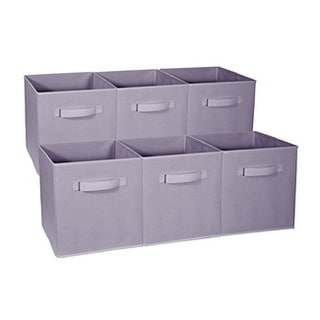 Foldable Storage Cubes - 6 Pack, Pastel Purple - Bed Bath & Beyond ...