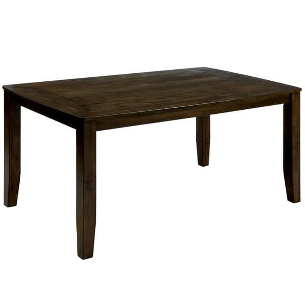 Furniture of America Cosh Rustic Oak Solid Wood 7-piece Dining Set ...