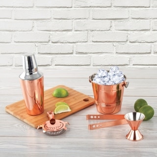 5 Piece Copper Bar Set & Cocktail Set - Bed Bath & Beyond - 18754988