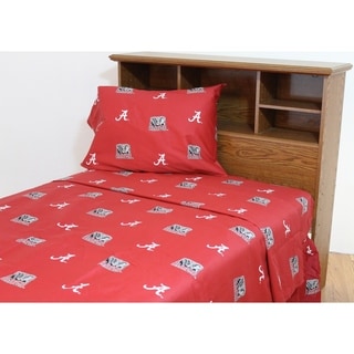 Alabama Crimson Tide 100% Cotton Sheet Set - Bed Bath & Beyond - 18757473