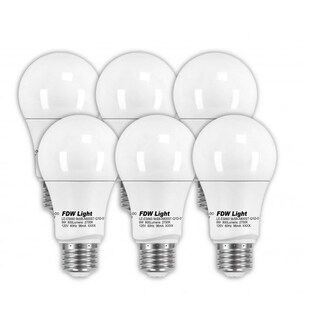 60 Watt Equivalent SlimStyle A19 LED Light Bulb 2700K Dimmable 6 Pack ...
