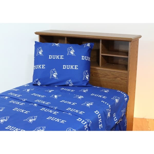 Duke Blue Devils 100% Cotton Sheet Set - Bed Bath & Beyond - 18793979