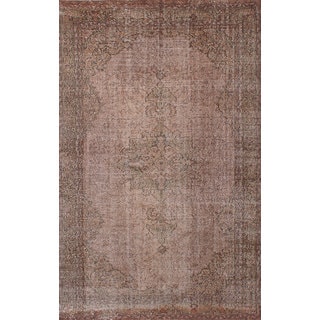 Hand-knotted Color Transition Brown, Tan Wool Rug - 6'0" x 9'9"/6'0 x 9 ...