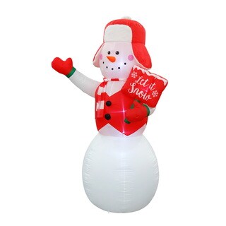 8FT Snowman , Inflatable - Bed Bath & Beyond - 18806655