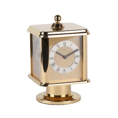 Brass Carriage Clock Rotation four Sides - Overstock - 18826310