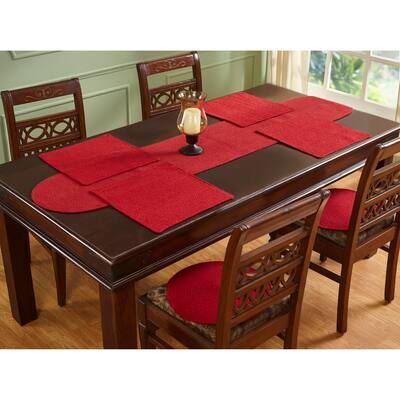 Placemats Solid 15 Square Red - Overstock - 18848668